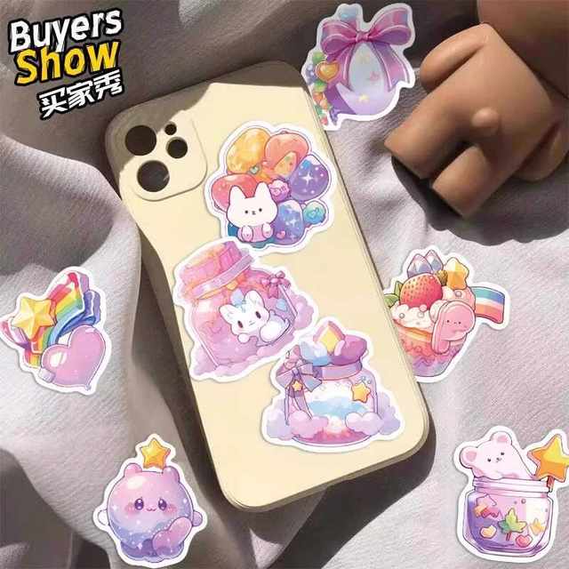 Candy small object stickers 50 cards cute mobile phone shell notebook ...