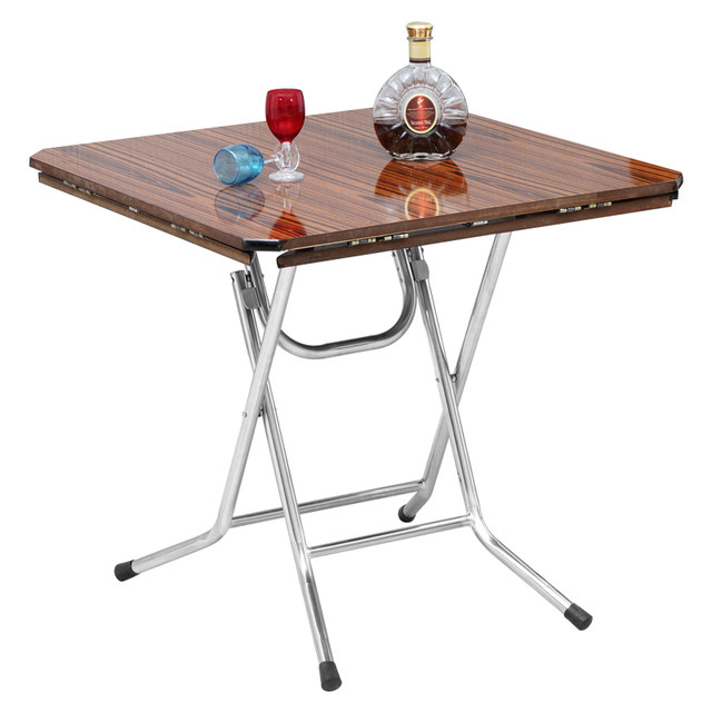 Simple folding table dining table Table of small apartment round tables ...