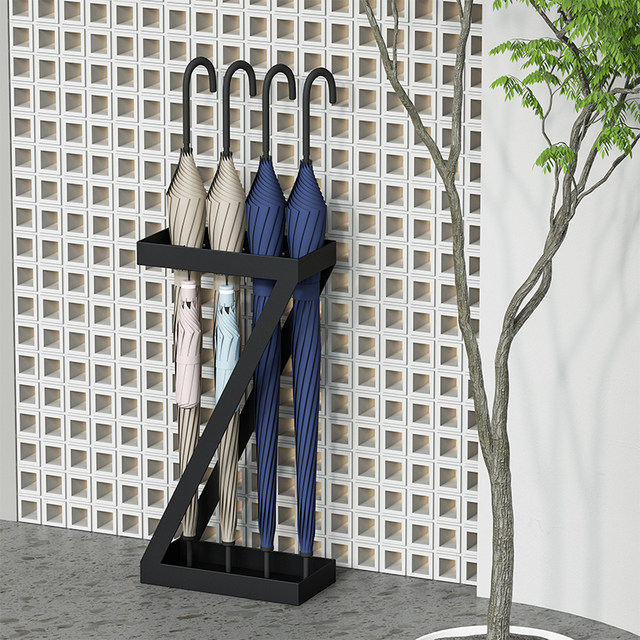 Nordic simple umbrella storage rack hotel lobby commercial entrance ...