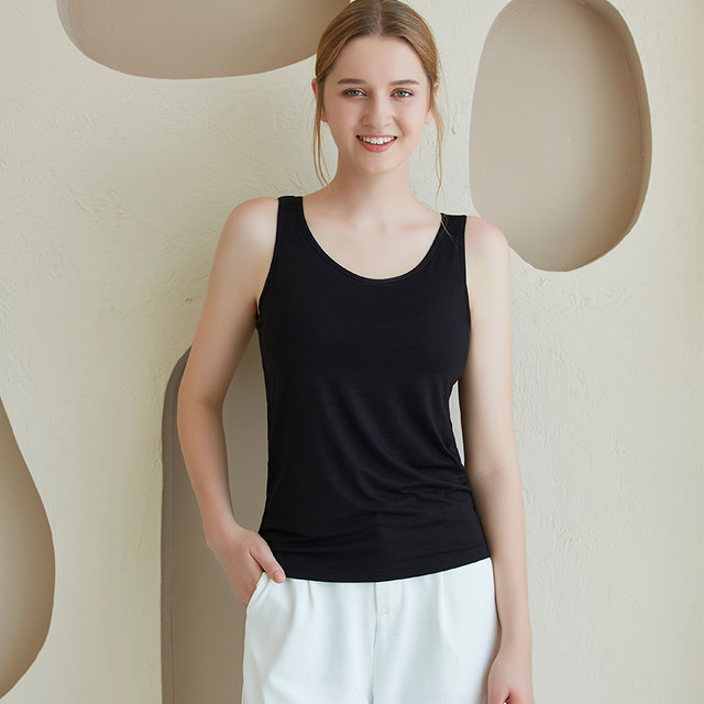 Women's Outerwear Ice Silk Modal Thin Base Layer Tank Top with ...