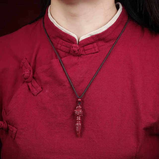 Natural raw ore cinnabar diamond pestle rough pendant descending magic ...