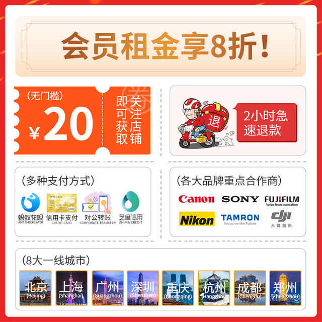 Rental SLR lens Canon 70-200 F2.8 II second generation Little White ...