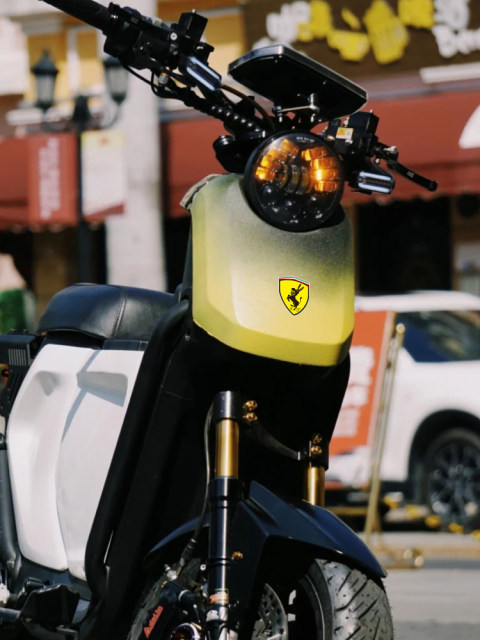 Car Personal Fata donkey carts Patch funny electric motorcycle cover ...