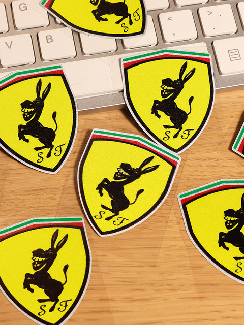 Car Personal Fata donkey carts Patch funny electric motorcycle cover ...