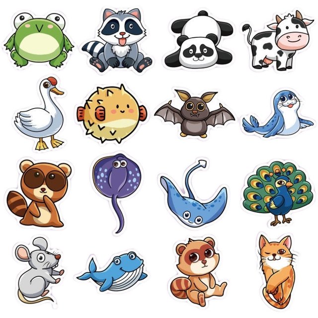 200 small animal children's stickers reward stickers to praise primary ...