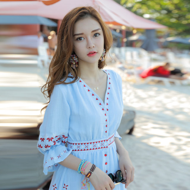 Hainan Sanya Ethnic Style Yunnan Dali Travel Embroidery Waist Three ...