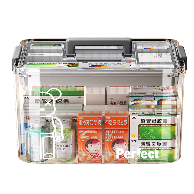 Multi-layer medicine box home decoration household medicine box large ...