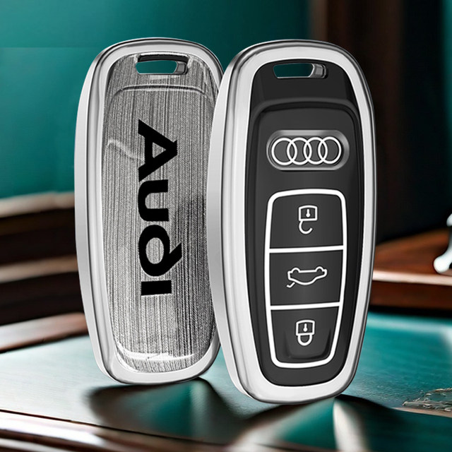 Audi a4L key cover a6 car 24 models q5L men's a3 aluminum q3 metal ...
