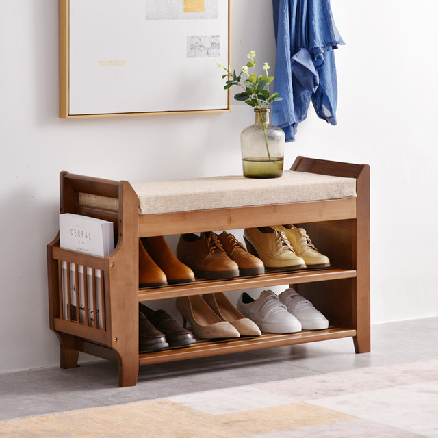 Shoe changing stool simple modern home entrance shoe cabinet sitting ...