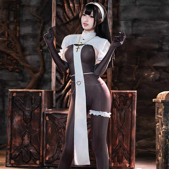 The Redemption of Love~Nun cos clothing sexy tight bodysuit pure lust ...