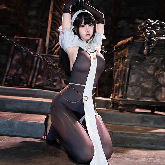 The Redemption of Love~Nun cos clothing sexy tight bodysuit pure lust ...