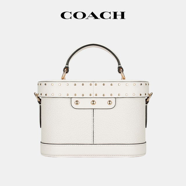 COACH/Coach GEORGIE box bag portable large-capacity rivet shoulder ...