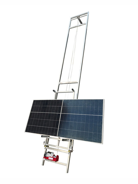 Photovoltaic panel lift electric small lift crane solar panel portable ...