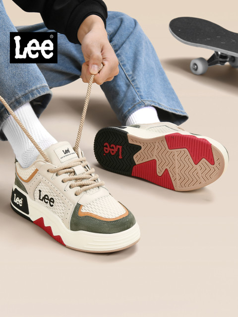 Lee men's shoes genuine leather shoes men's 2025 new summer breathable ...