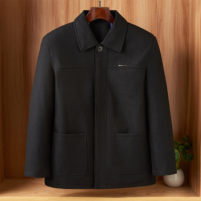 Spring multi-pocket tops, button jackets for middle-aged and elderly ...