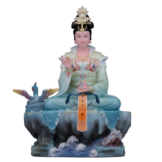 Nuwa empress statue white marble four mythical beasts unicorn white ...
