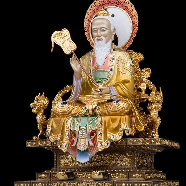 Fanju Chunbin Cai Painting Sanqing Daozu ancestor is a home shop Yuan Shi Lingbao morality ...