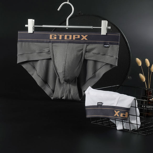 New style men's low-waisted U-convex olecranon large pouch single-layer ...