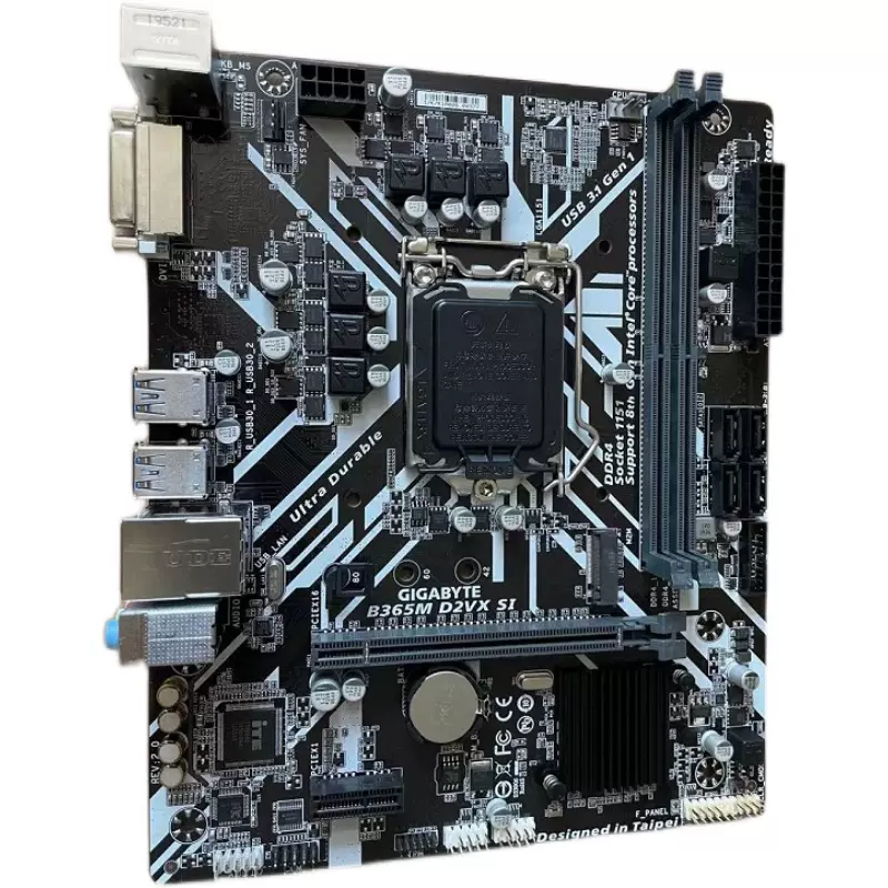 技嘉 B365M-D2VX SI 游戏主板 支持W7系统 8代 9代CPU ddr4台式-淘宝网