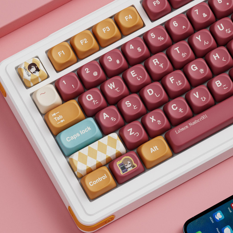 Steins;Gate keycaps MOA highly PBT sublimation customized mechanical ...