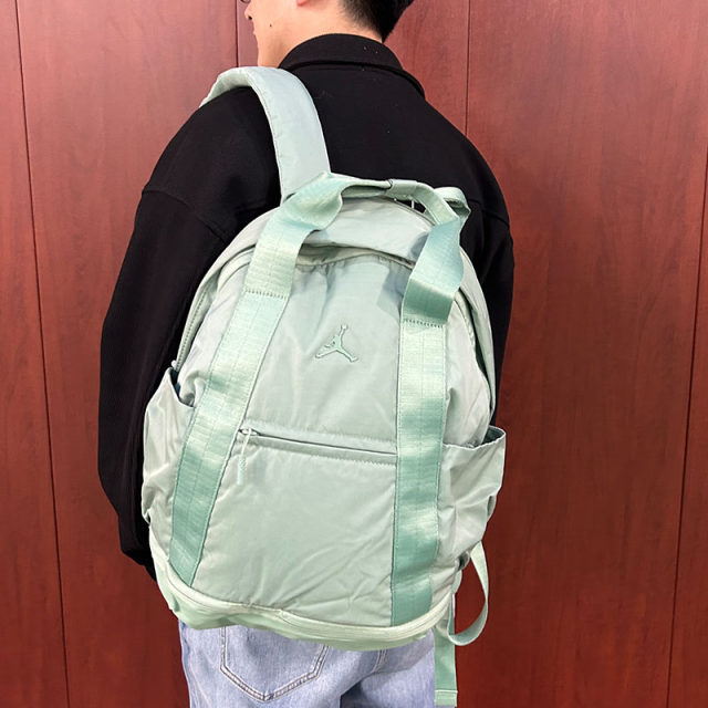 Nike backpack green student schoolbag aj training bag Jordan large ...