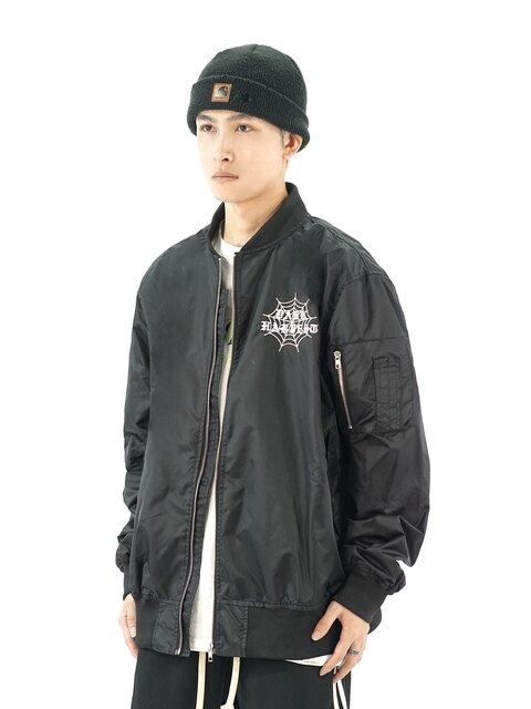 DHSS original national tide American embroidery spider flight jacket ...