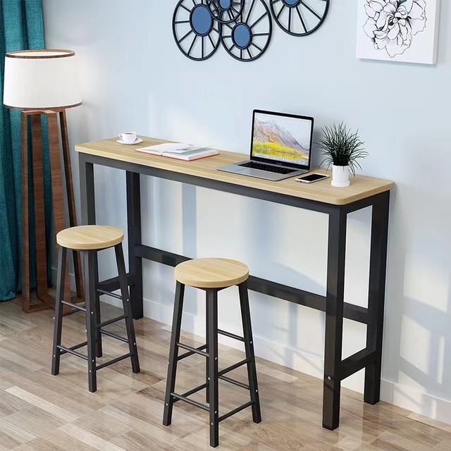 Simple modern wall-mounted bar table home living room partition bar ...