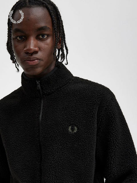 FRED PERRY men's casual jacket winter wheat ear embroidered stand ...