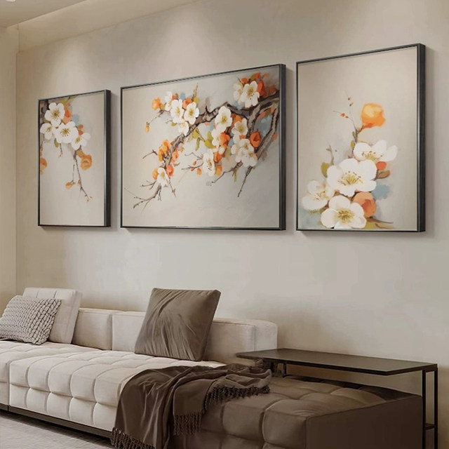 Dafen oil painting village living room decoration painting cream ...