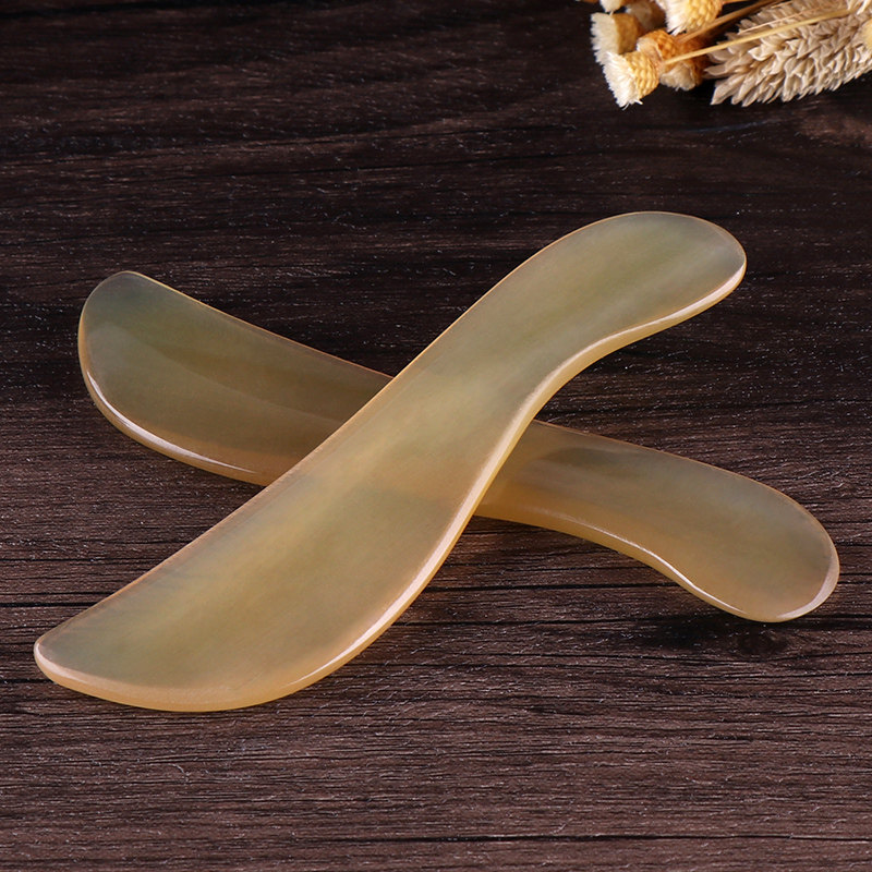 Sony Gua Sha Tool - Natuurlijke Hoorn Gezichts- en Nekschraper voor ...