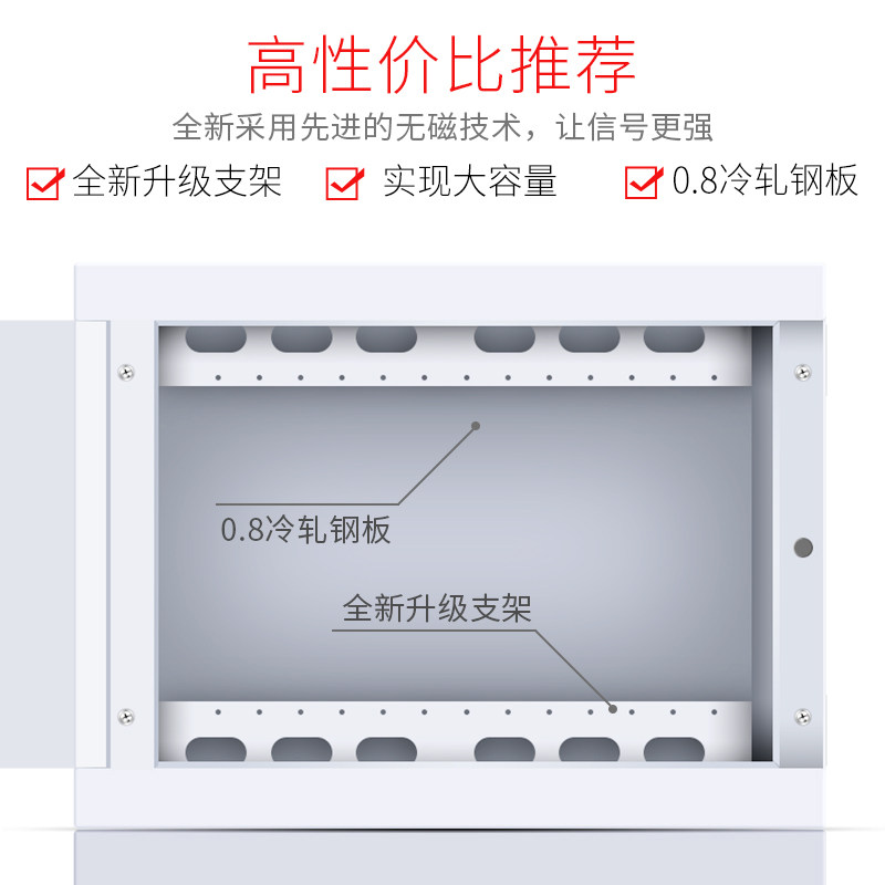 Yichi Multimedia Box 400x300mm - Metal Fiber Optic Wiring Enclosure