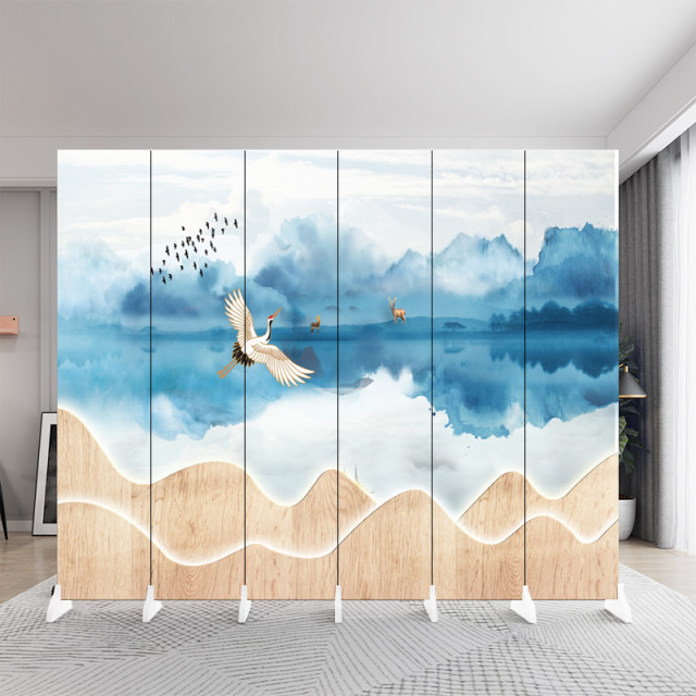 Custom Nordic screen partition living room bedroom folding mobile ...