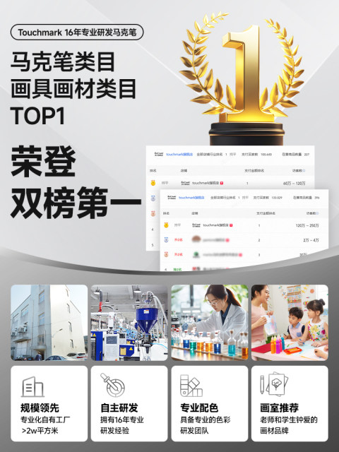 Touchmark mark pen oily 48 color primary school students' art special ...