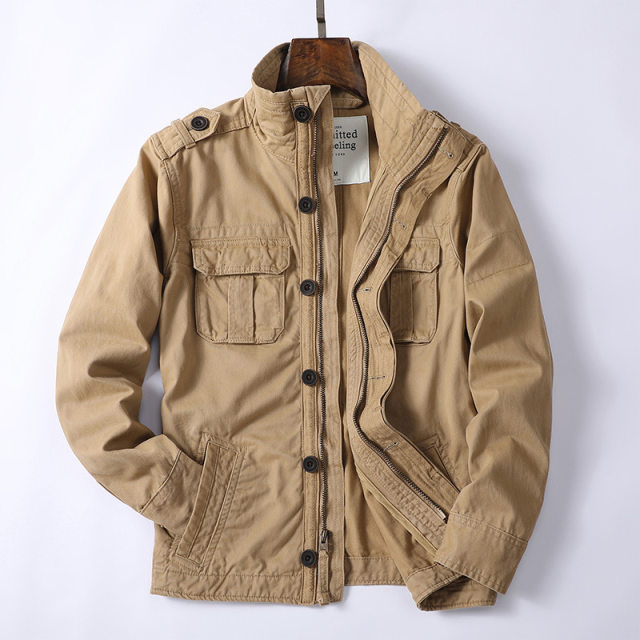 American retro spring and autumn men's jacket camouflage casual men's ...