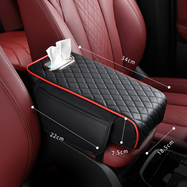 Automobile armrest box pad universal storage bag car carrying paper ...