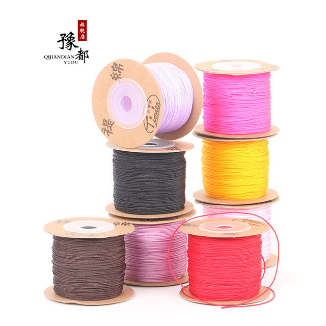 Yudu DIY line No. 71 jade thread red rope bracelet necklace braiding ...