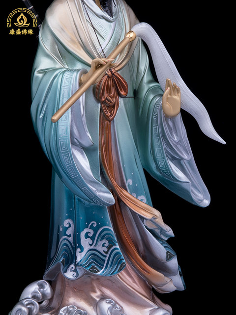 The statue of the god of Lu Dongbin Miaodao Tianzun Pure Copper Holy ...