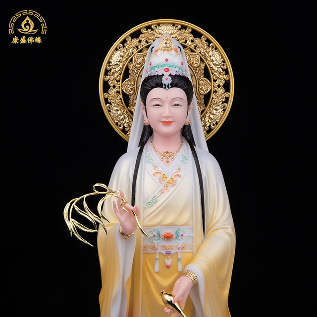 Han Baiyu Miao Shan Guanyin Niangniang Buddha statue worships the ...