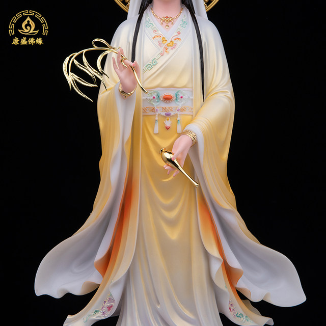 Han Baiyu Miao Shan Guanyin Niangniang Buddha statue worships the ...