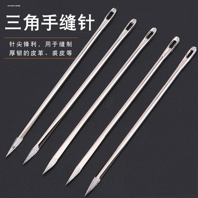Dedicated triangular needle seam mink fur special needle fur buckle ...
