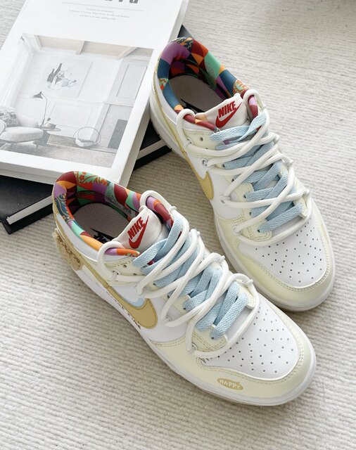 Custom sneakers NIKE DUNK LOW Cake Bear, wear -resistant, breathable ...