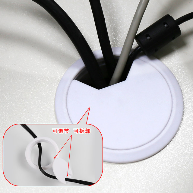Computer office desk book desktop cable outlet cable hole cover cable ...