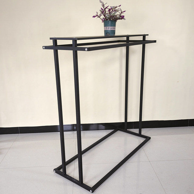 Clothing store island rack simple style clothes display rack floor ...