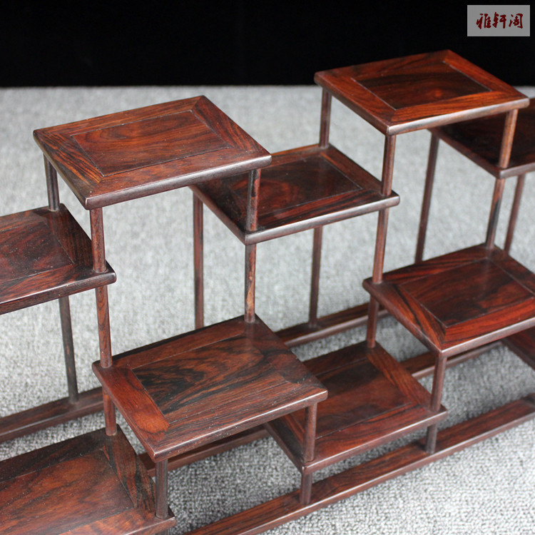 Red rosewood mortise and tenon mahogany Xiaoduobao Pavilion teapot tea ...