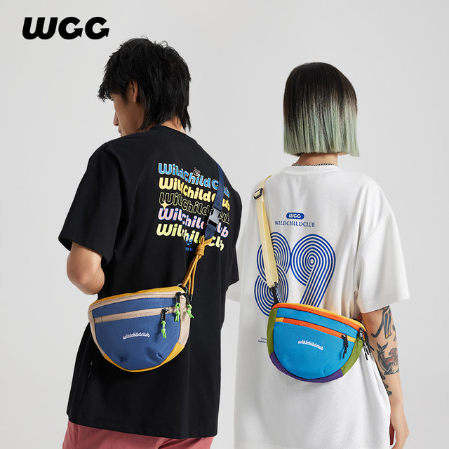 WCC Japanese fashion brand outdoor portable sports small chest bag men ...