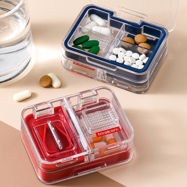 Pill cutter, pill splitter, pill cutting artifact, one-quarter ...