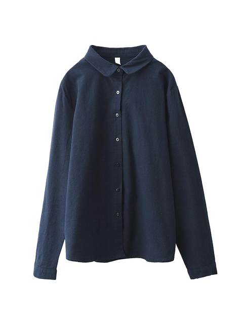 Yuanyuan Meiyi Garment Fur 100% Cotton Solid Color Shirt Women's Spring ...