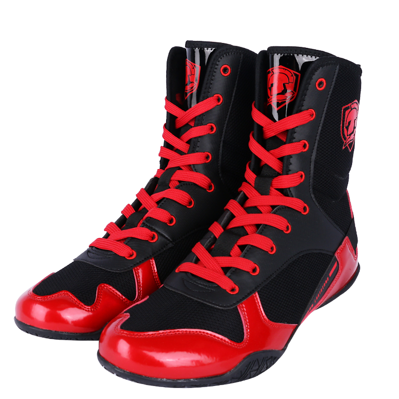 Pine Star Boxing Shoes - High-Top Wrestling Fighting Training Shoes