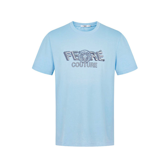 Ferre Ferre men's casual embroidered letter T-shirt summer new men's ...