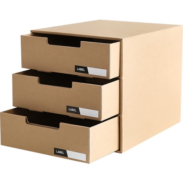 Shengbao Paper A4 File Storage Box - Drawer-Type Desk Organizer For ...